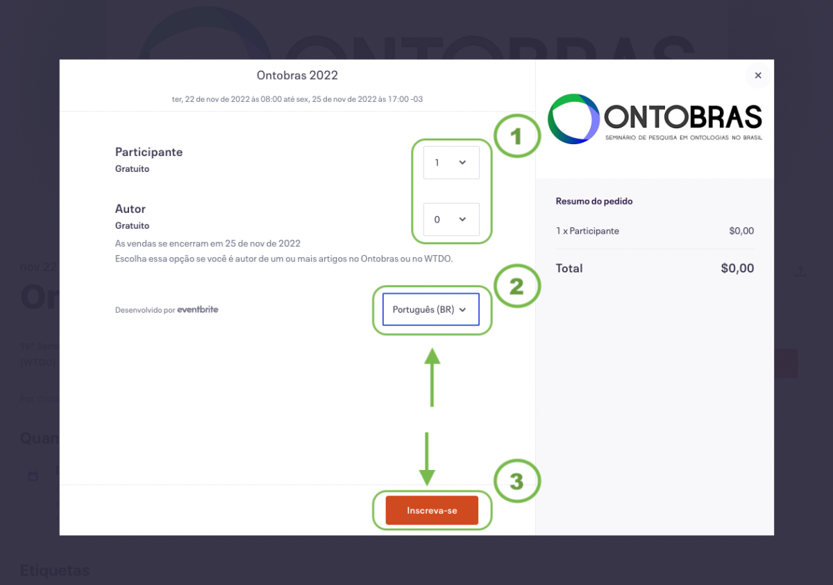 Eventbrite Instructions 2022 – ONTOBRAS
