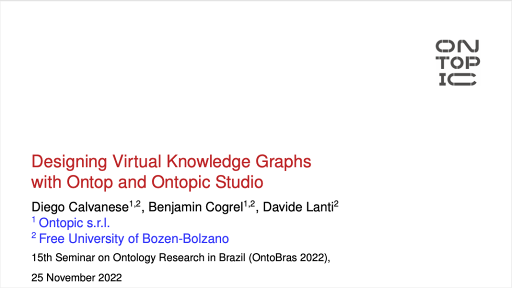 Tutorials 2022 – ONTOBRAS