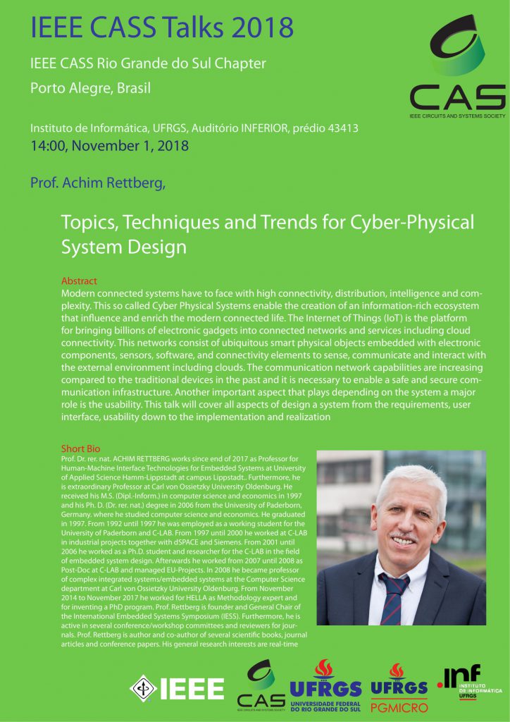IEEE CASS Talks 2018: "Topics, Techniques and Trends for Cyber-Physical ...