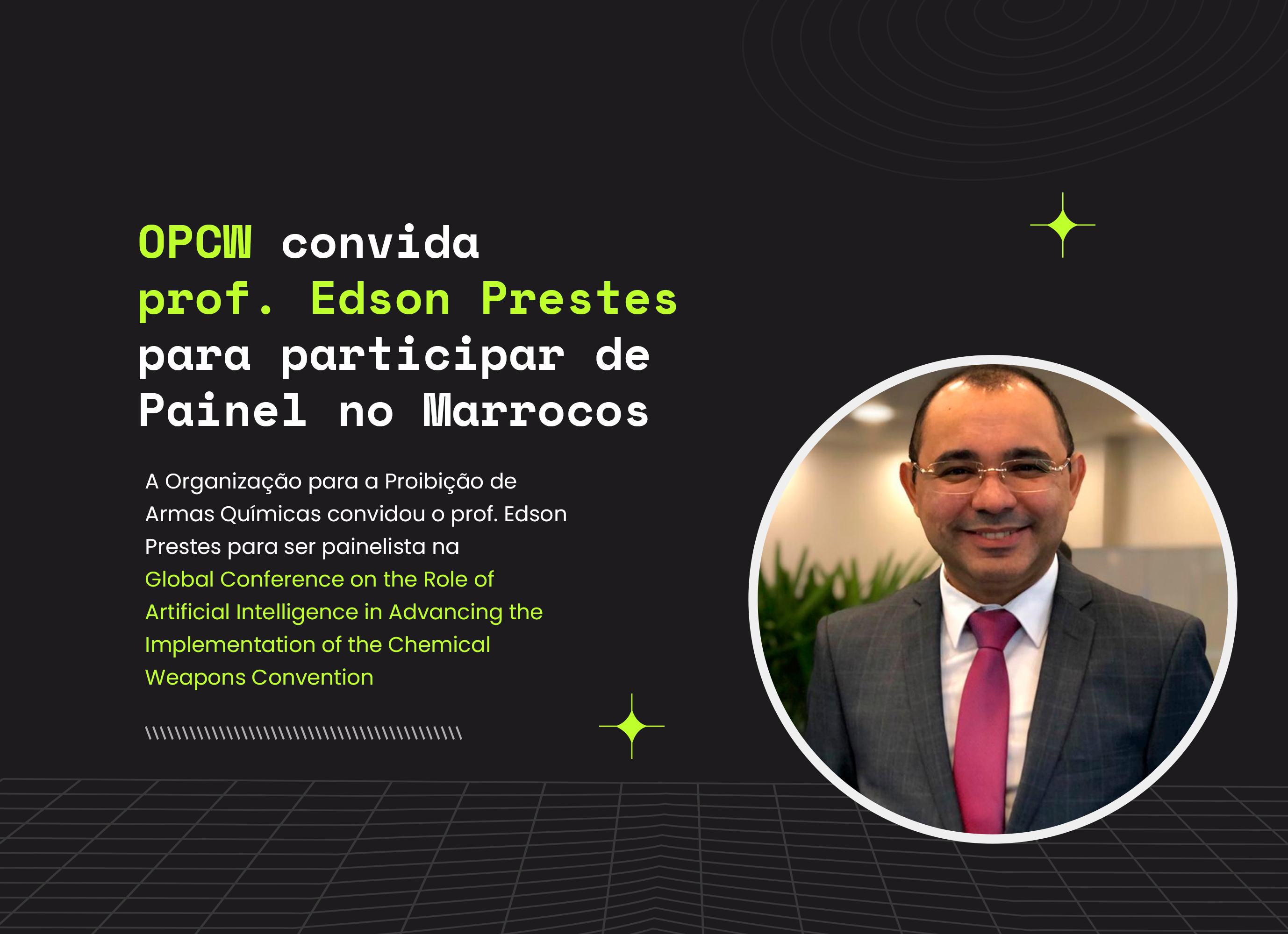 OPCW convida prof. Prestes para Painel - Instituto de Informática - UFRGS