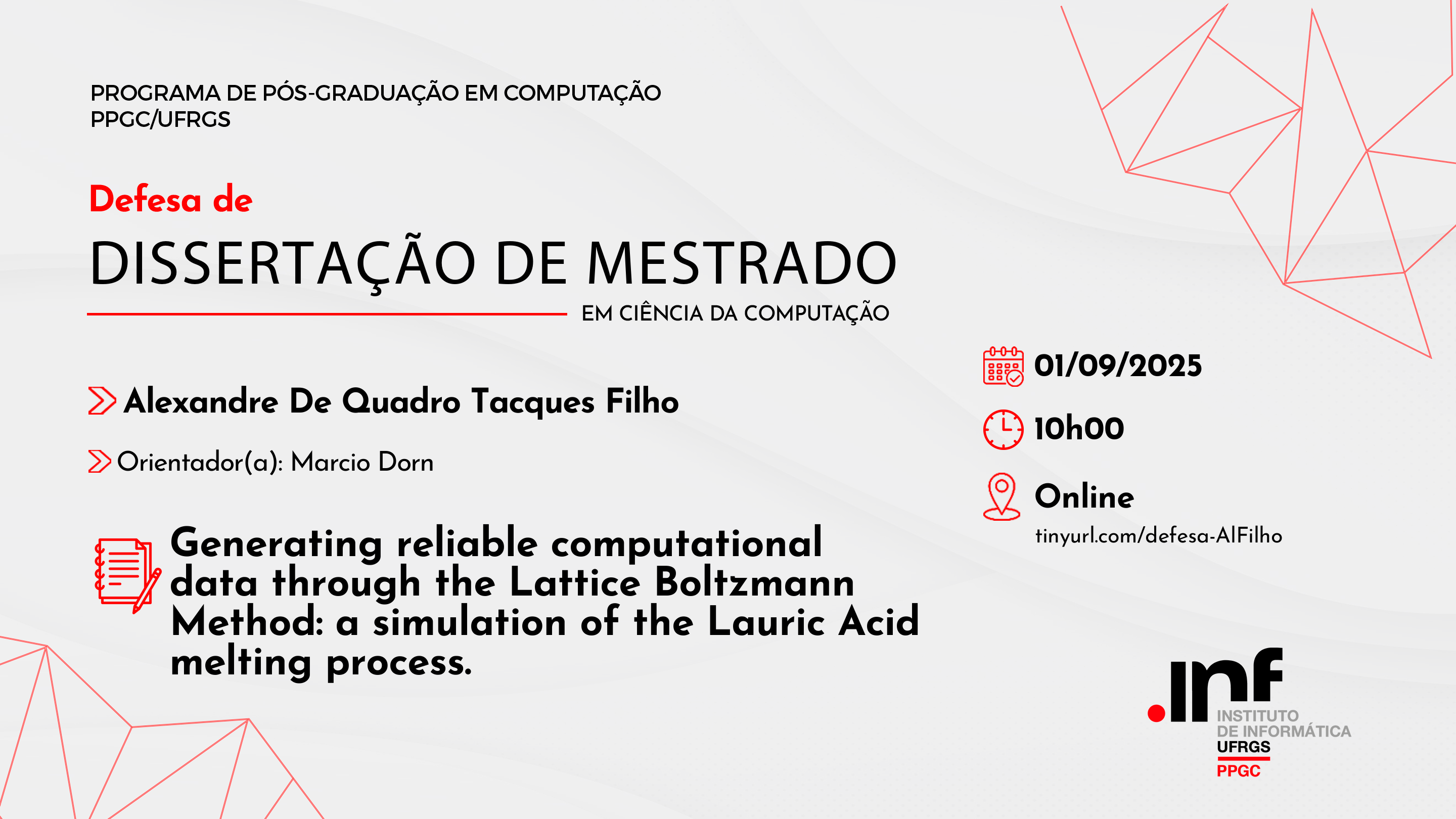Defesa – Dissertação de Alexandre Filho - Instituto de Informática - UFRGS