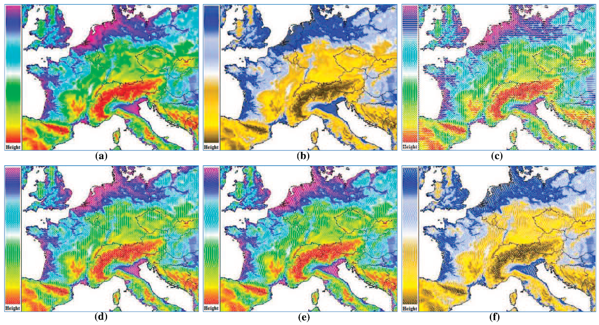 Using Patterns to Encode Color Information for Dichromats